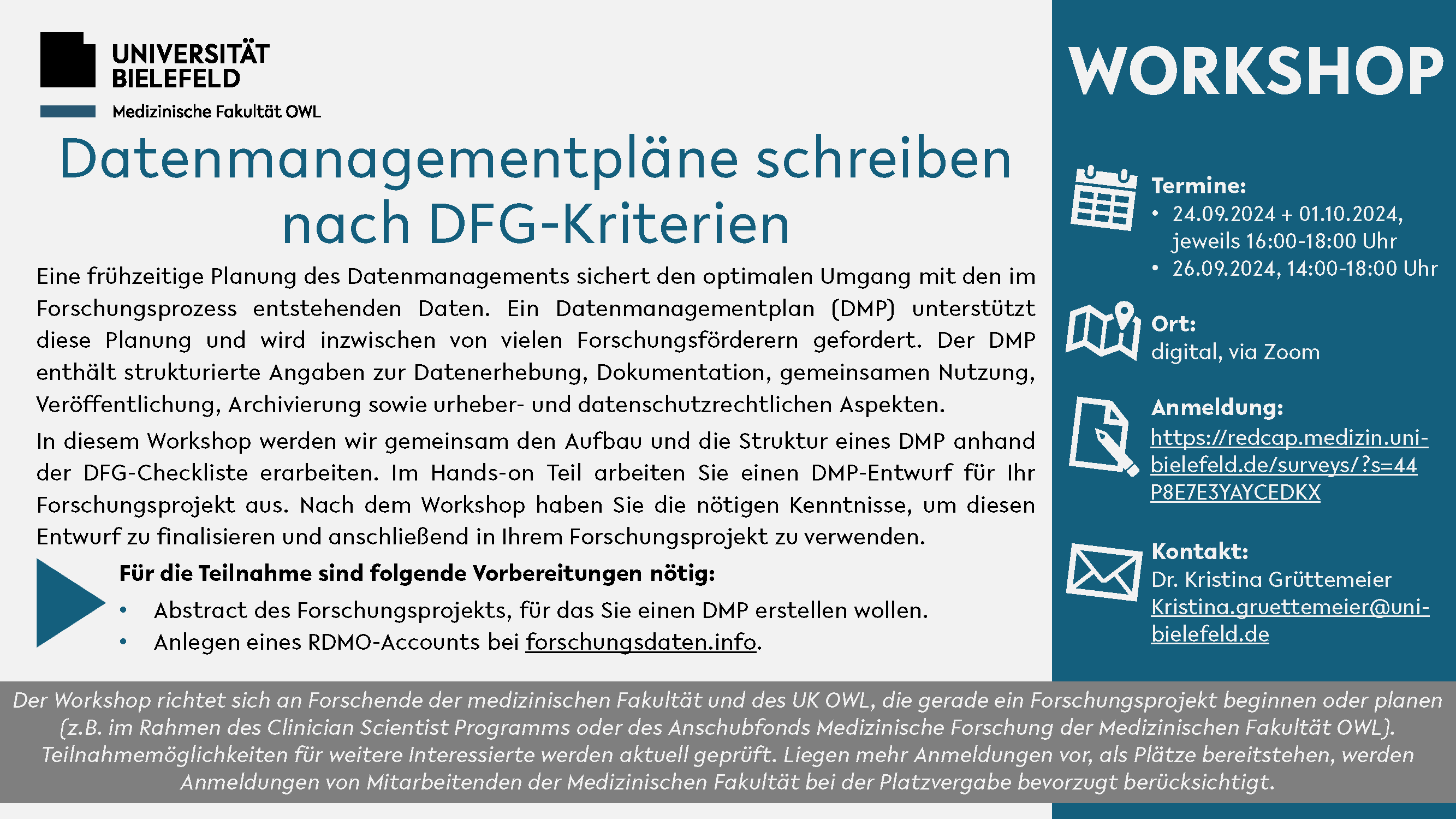 Servicezentrum Medical Data Science - Universität Bielefeld