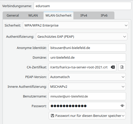 WLAN unter Linux einrichten - Universität Bielefeld